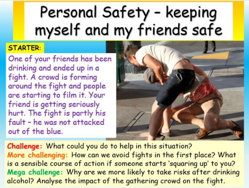 Personal Safety | Teaching Resources