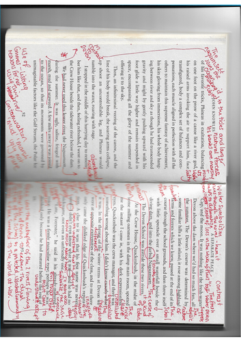 A Separate Peace extract question Chapter 6 (With annotations for ...