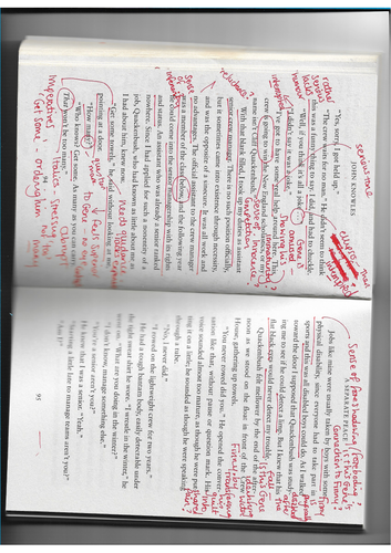 A Separate Peace extract question Chapter 6 (With annotations for ...