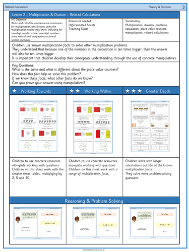 Year 3– Week 1 – Multiplication & Division Differentiated Worksheets ...