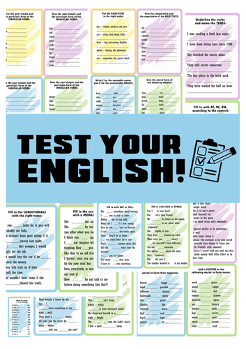 TEST YOUR ENGLISH! | Teaching Resources