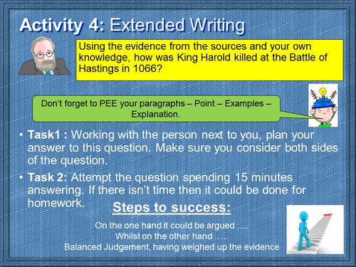 How did King Harold die - Source Analysis | Teaching Resources