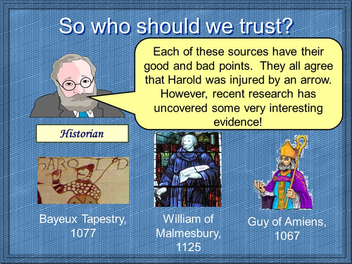How did King Harold die - Source Analysis | Teaching Resources
