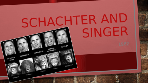 Schachter and Singer (9990) | Teaching Resources