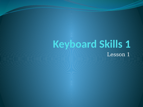 Keyboard Skills | Teaching Resources