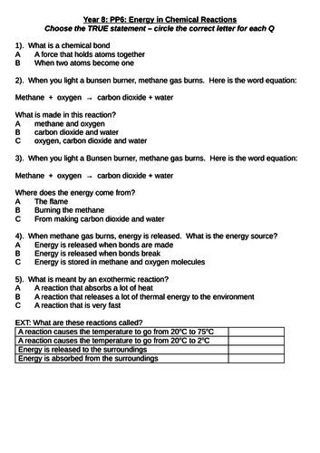 KS3 Unit 8E Chemistry (Oxidation, Fire safety, Air pollution,Global ...