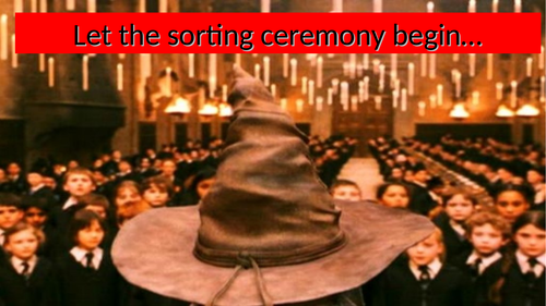 Harry Potter Sorting Ceremony | Teaching Resources