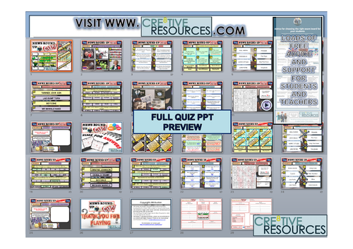 News Quiz End of Year | Teaching Resources