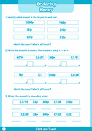 KS2 - Ordering Money | Teaching Resources