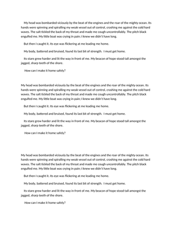 KS3 Descriptive Writing - The Senses | Teaching Resources