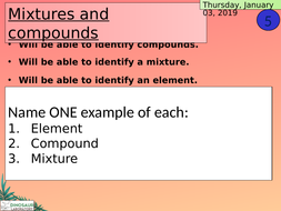 KS3 Elements, mixtures and compounds | Teaching Resources