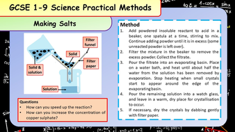 31 GCSE 1-9 Science Required Practical Method Cards | Teaching Resources