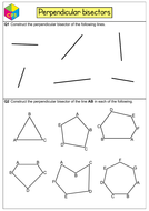 Constructing perpendicular and angle bisectors | Teaching Resources