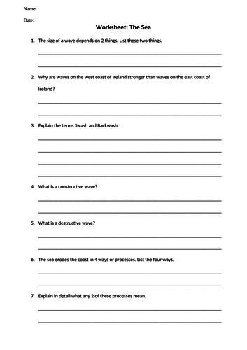 The Sea/Coast | Teaching Resources