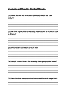 Slumdog Millionaire- Film Worksheet- Geography | Teaching Resources