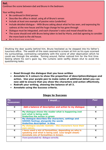 The boy in the striped Pyjamas - Narrative writing SOW - Lesson 8 ...