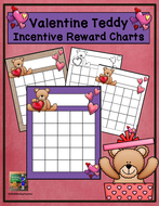 Valentine Teddy Bear Incentive Reward Charts | Teaching Resources