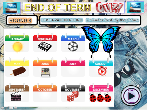 Summer Quiz End of Year | Teaching Resources