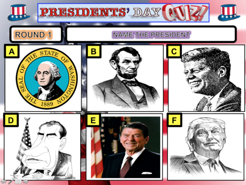 President's Day USA Quiz | Teaching Resources