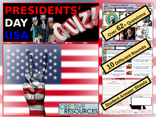 President's Day USA Quiz | Teaching Resources