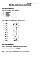 KS3 African Drumming Unit of Work with Resources | Teaching Resources