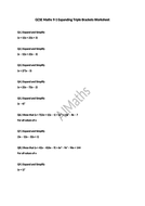GCSE Maths 9-1 Exam Questions on Expanding Triple Brackets by AJMaths ...