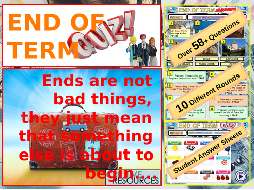 End of Term Bundle | Teaching Resources