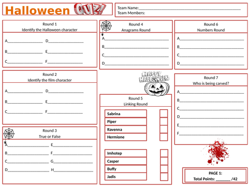Halloween October Tutor Time | Teaching Resources