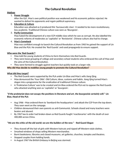 How did Mao establish an authoritarian state? | Teaching Resources