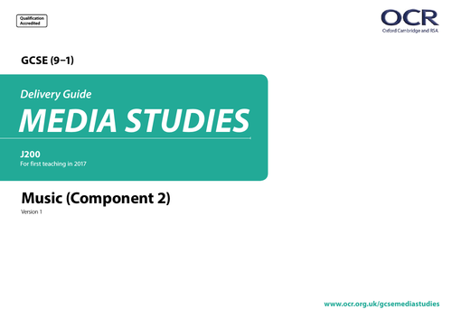 OCR GCSE Media Studies 2019 - Music Magazines (Mojo) SOW | Teaching Resources
