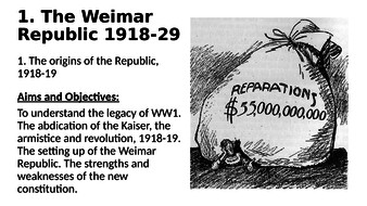 The Origins of the Weimar Republic 1918-19 by katherinelroe | Teaching ...