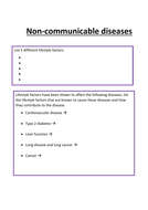 Non-Communicable Diseases - GSCE Biology | Teaching Resources
