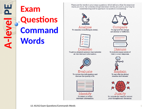 A-level PE EDEXCEL (spec 2016) Command Words and Exam Questions ...