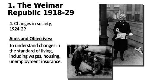 Social Change in the Weimar Republic, 1924-29 | Teaching Resources