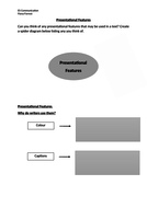 Presentational Features | Teaching Resources