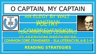 O CAPTAIN, MY CAPTAIN BY WALT WHITMAN - LESSON PRESENTATION | Teaching ...