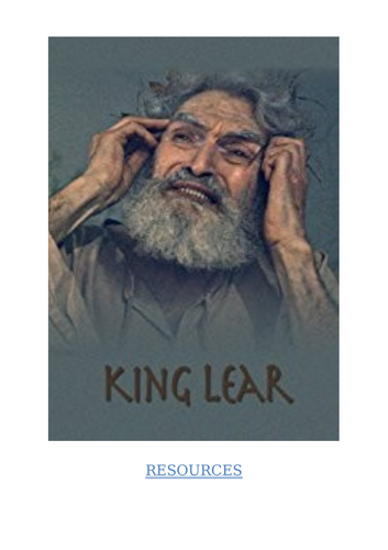 AQA A Level English Literature B Resource Booklet: KING LEAR | Teaching ...