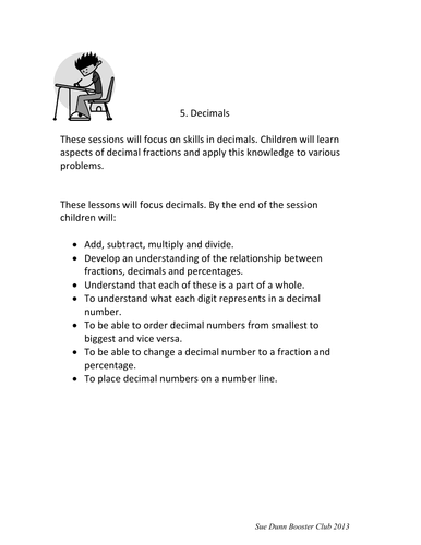 Year 6 Maths Booster sessions | Teaching Resources