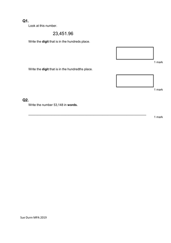 Year 6 Maths Booster sessions | Teaching Resources