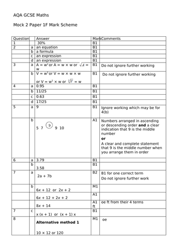 GCSE Mixed Questions iii | Teaching Resources