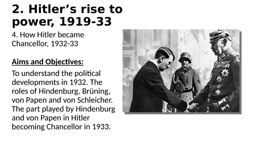 How Hitler became Chancellor, 1932-33 | Teaching Resources