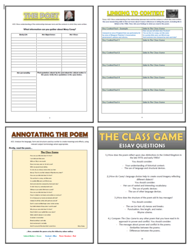 The Class Game Comprehension Activities Booklet! | Teaching Resources