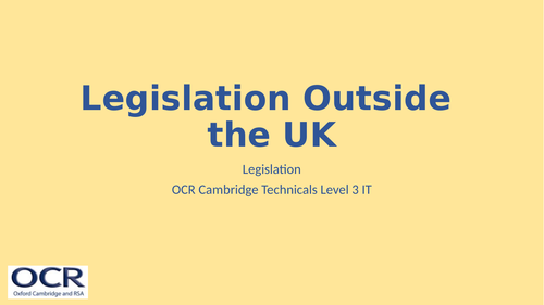 OCR Cambridge Technicals Level 3 in IT - LO4 | Teaching Resources