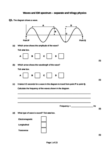 GCSE Physics Revision - Paper 2 | Teaching Resources