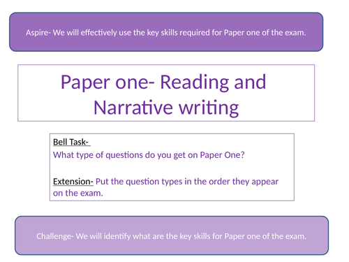 WJEC ENGLISH LANGUAGE. Ten full lessons including narrative writing ...
