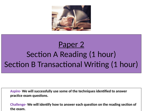 WJEC ENGLISH LANGUAGE. Ten full lessons including narrative writing ...