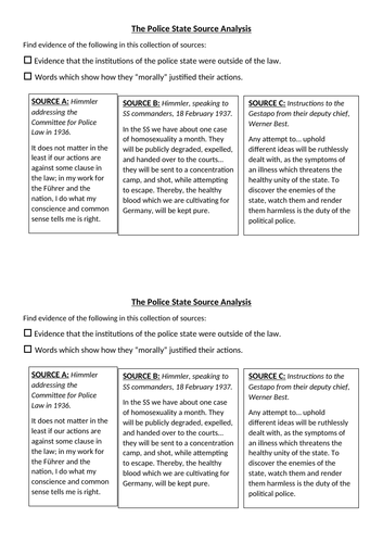 The Nazi Police State | Teaching Resources