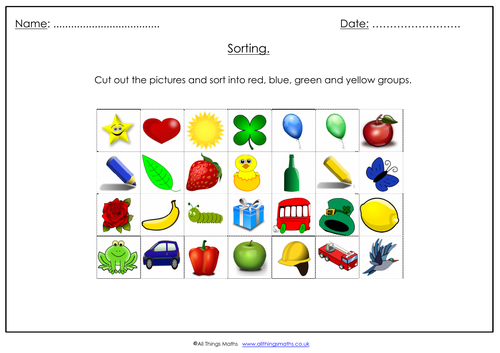 Colour sorting | Teaching Resources