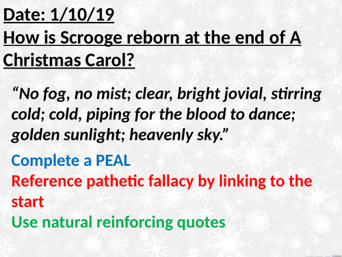 A Christmas Carol Stave Analysis | Teaching Resources
