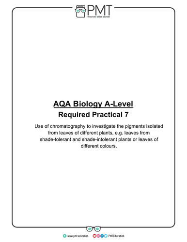 AQA A-level Biology Required Practicals | Teaching Resources AQA A-level Biology Required Practicals | Teaching Resources